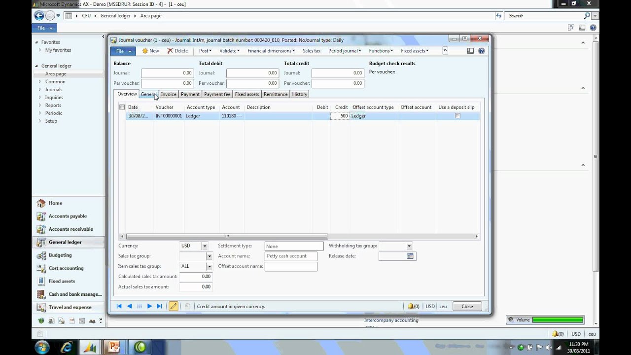 Dynamics AX 2012 Intercompany Accounting Video - YouTube