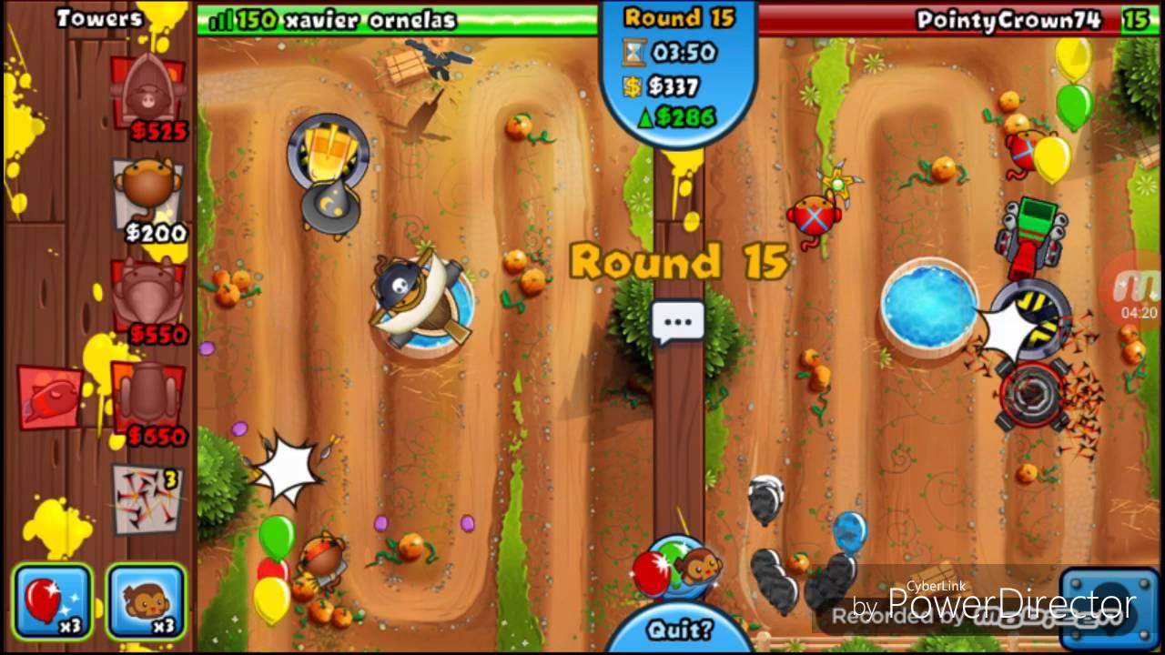Balloon tower defence battles episode one - YouTube