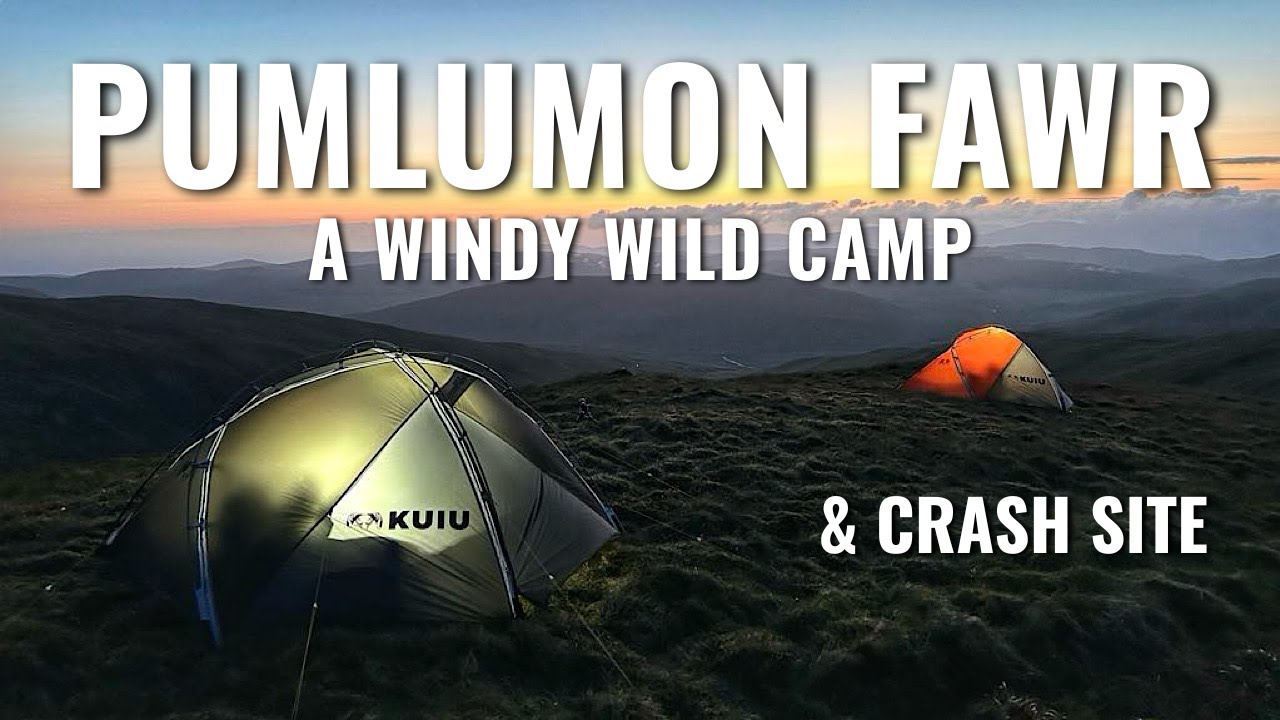 WINDY Wild Camp On PUMLUMON Fawr - Cambrian Mountains - YouTube