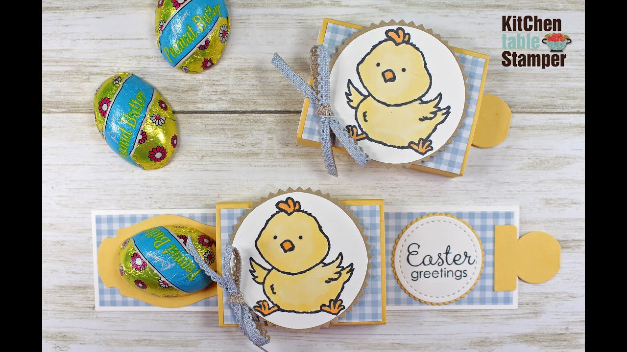 Stampin' Up! Welcome Easter Peekaboo Treat Box Tutorial with Kitchen Table Stamper - YouTube