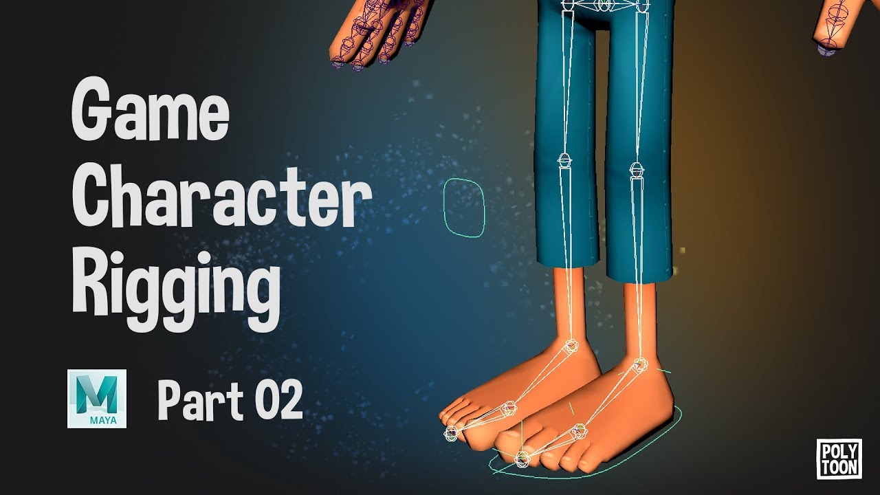 Autodesk Maya - Game Character Rigging part 02 (leg rig)- #19 - YouTube