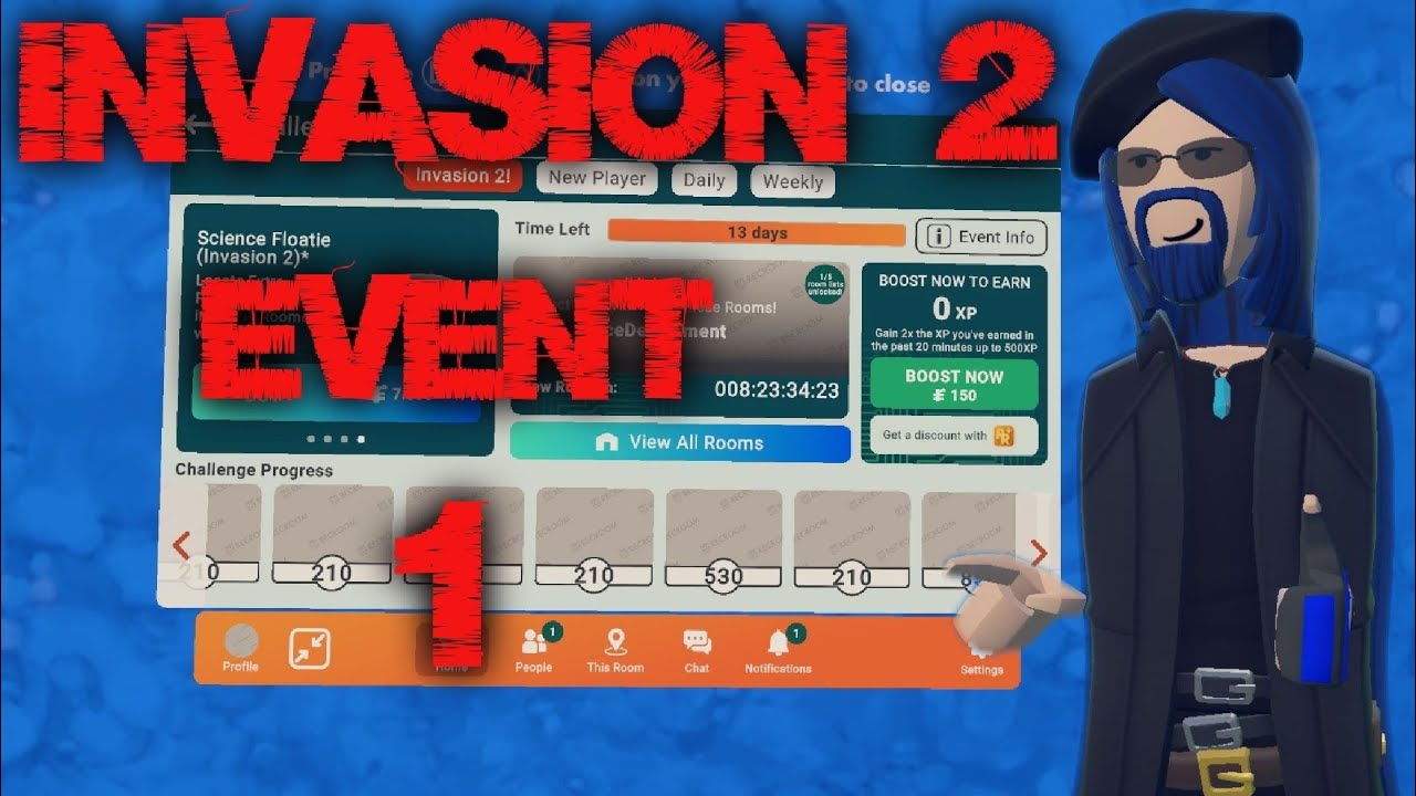 Rec Room INVASION 2 Event Part 1 TheScienceDepartment, Okiba, CU ...