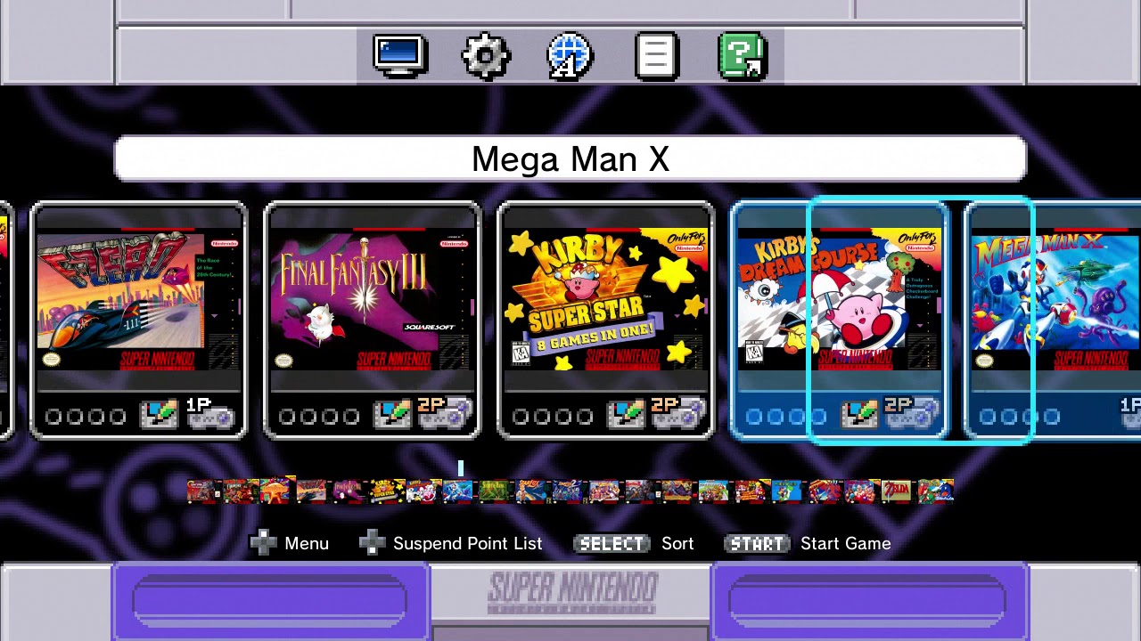 SNES Classic UI GAMEPLAY, plus feature demonstration - YouTube