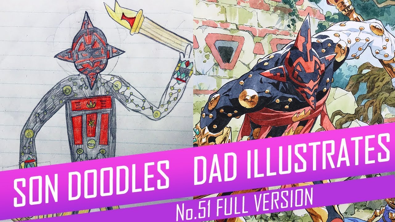 DRAWING with my kids - CURSED GIANT [FULL VERSION] No.51 - YouTube