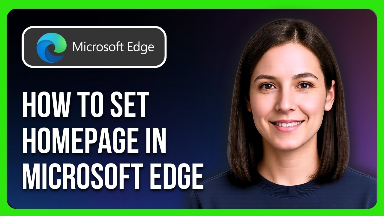 How to Set Homepage in Microsoft Edge - YouTube