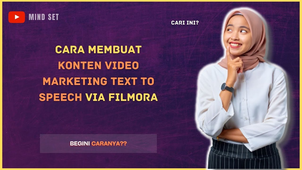 INI DIA TIPS CARA MEMBUAT VIDEO MARKETING TEXT TO SPEECH DENGAN FILMORA ...