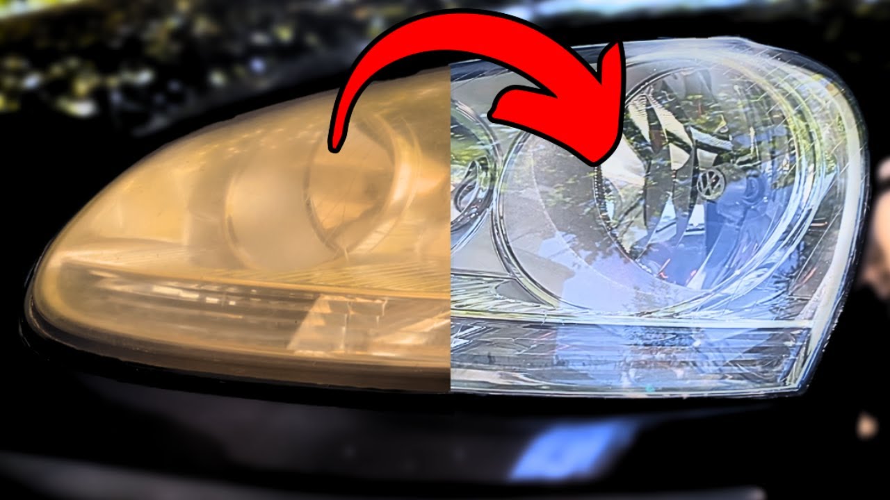 Simple headlight restoration - YouTube