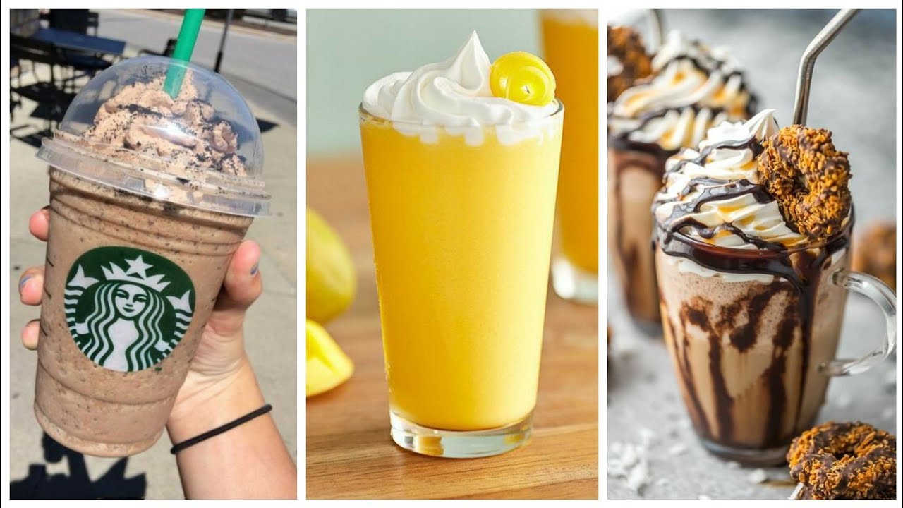 10 Minutes Desserts recipe | 3 different types of frappe | Café ...