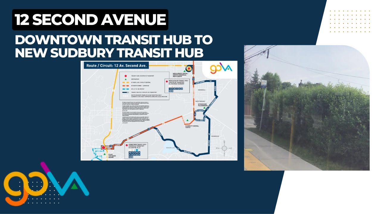 GOVA Transit 12 Second Avenue - Downtown Transit Hub To New Sudbury ...