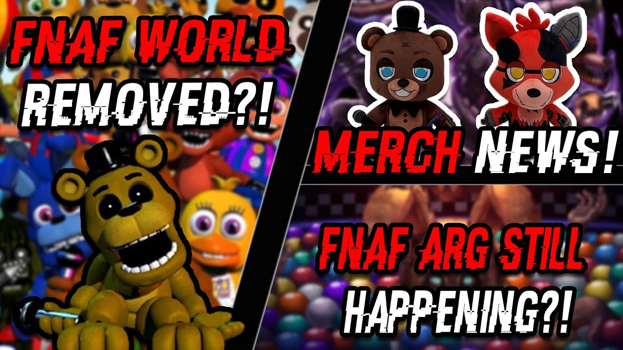 FNAF WORLD REMOVED... Youtooz Merch & More - FNaF Weekly News - YouTube