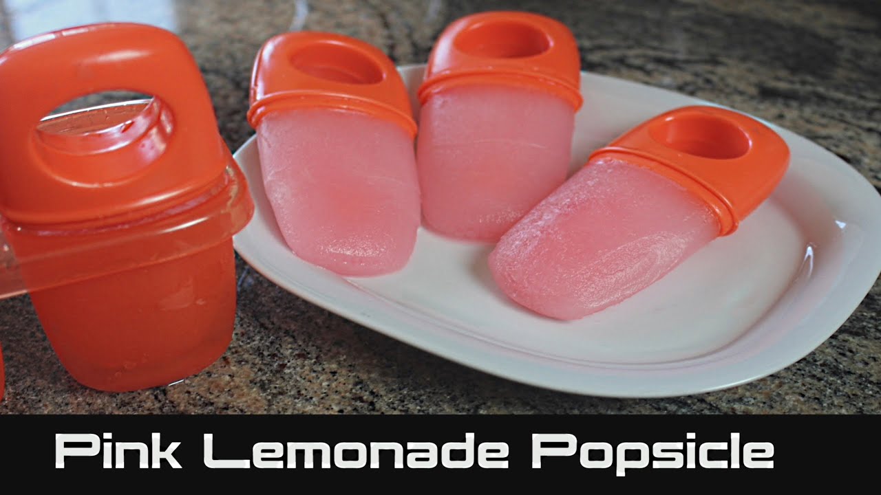 Homemade Pink Lemonade Popsicle | How To Make Popsicle - YouTube