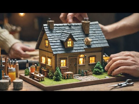 DIY-HOBBY HOUSE - Miniature House Construction - I Built My Dream House Out of Cardboard!