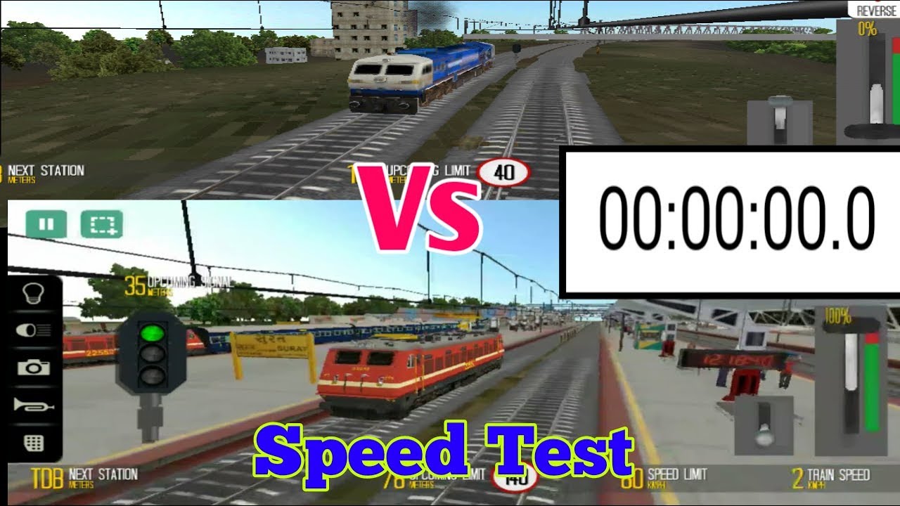 WAP-4 Vs WDP-4D Speed Test in Indian Train Sim. - YouTube