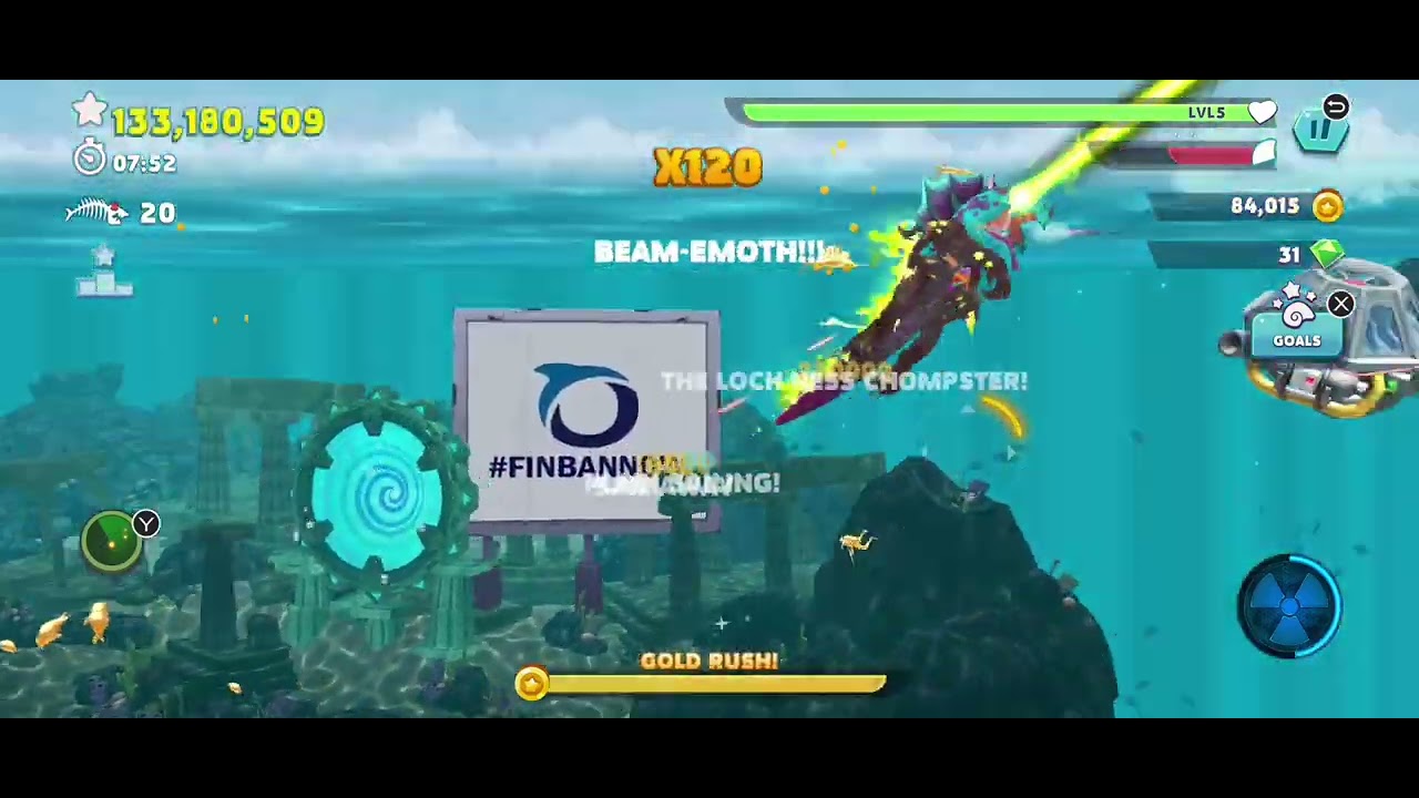 Hungry shark evolution behellmouth gameplay| - YouTube