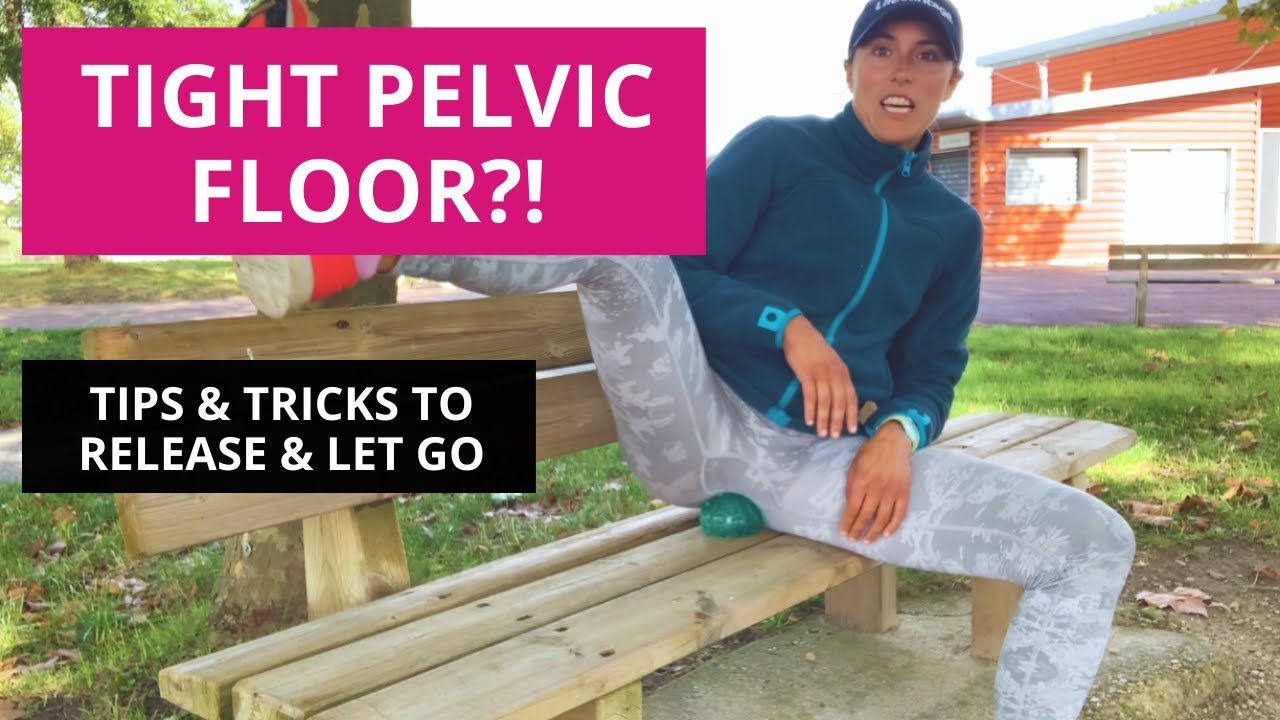 How to release and relax tight pelvic floor {stretches and ball ...