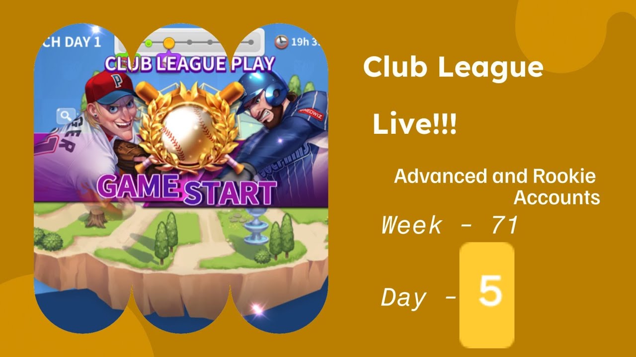 Baseball Clash- (H) Week 71 - Day 5 - YouTube