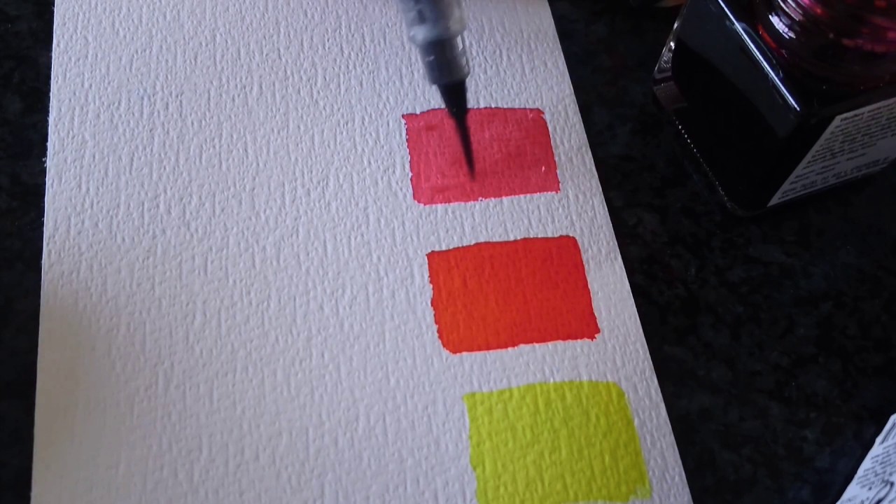 ECOLINE LIQUID WATERCOLOR PAINT - COLOR PALETTE - YouTube