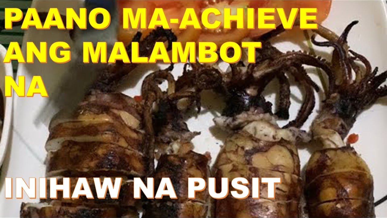 INIHAW NA PUSIT (GRILLED STUFFED SQUID) - YouTube