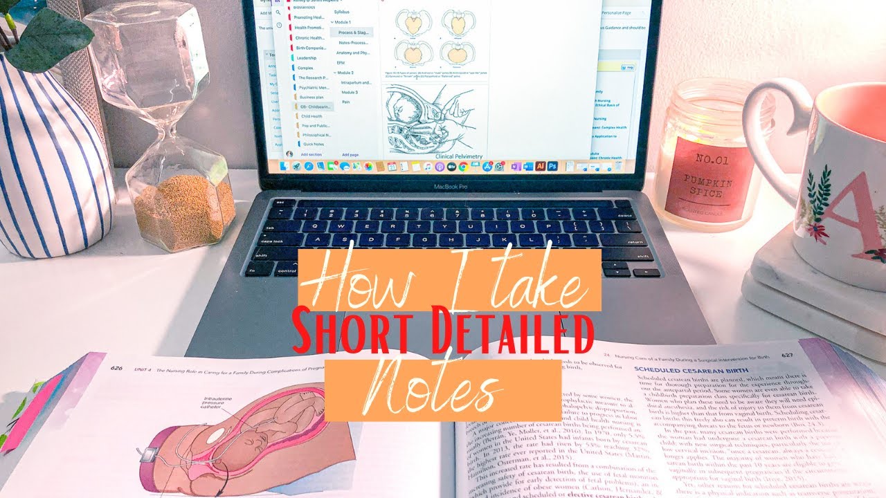 F to an A in Nursing School | How I Take Short Detailed Notes - YouTube