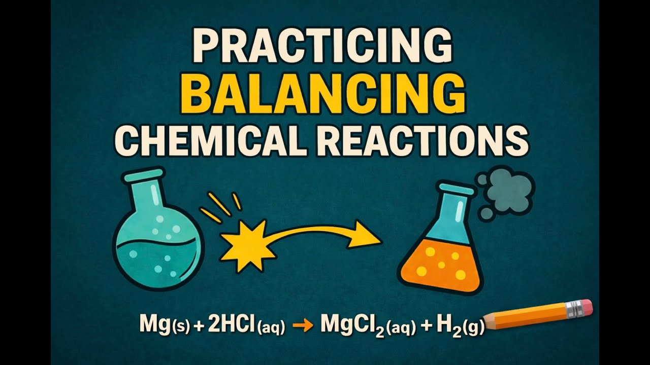 Practicing Balancing Chemical Reactions | Step-by-Step Problems 📝 - YouTube