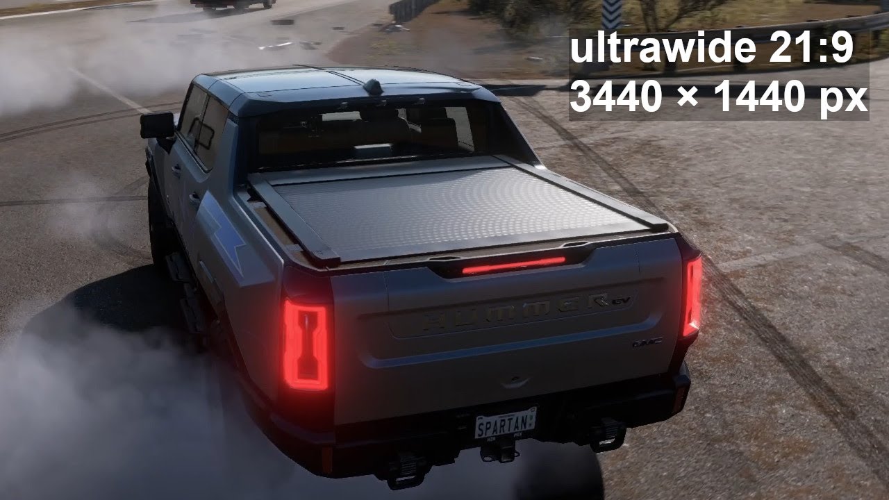 Forza Horizon 5 on ultrawide monitor 21:9 UWQHD 3440 × 1440 pikseli ...