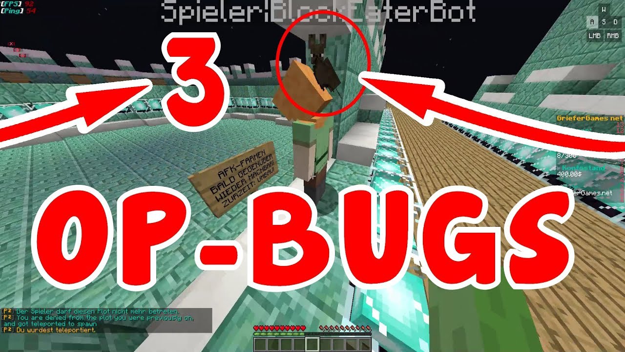 GrieferGames | 3 OP-Bugs | (Nützlich) - YouTube