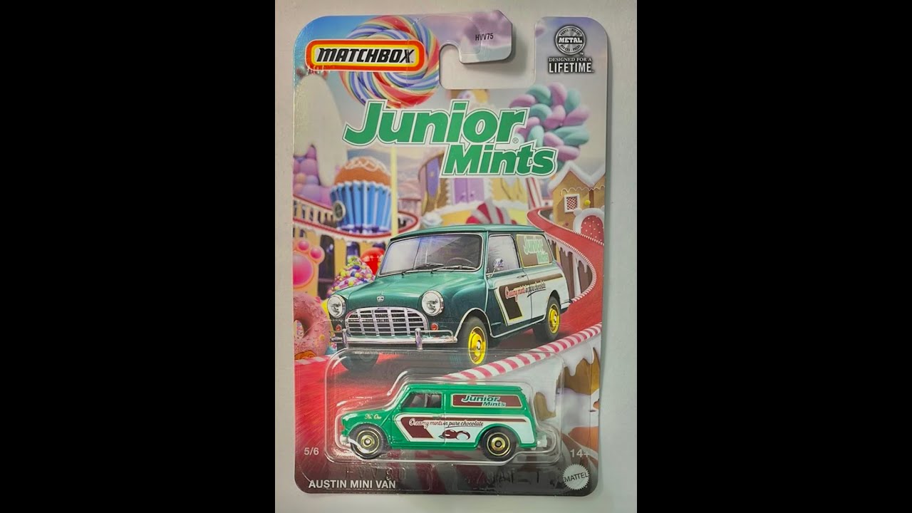 Matchbox Candy Series 5/6 Junior Mints Austin Mini Van #matchbox # ...