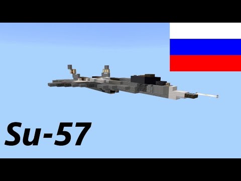 How To Build The Su-57 (Splinter Camo) In Minecraft (1.5:1) - YouTube