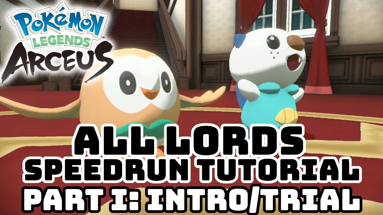 Pokemon Legends: Arceus Speedrun TUTORIAL (Part 1: Intro/Trial) - YouTube