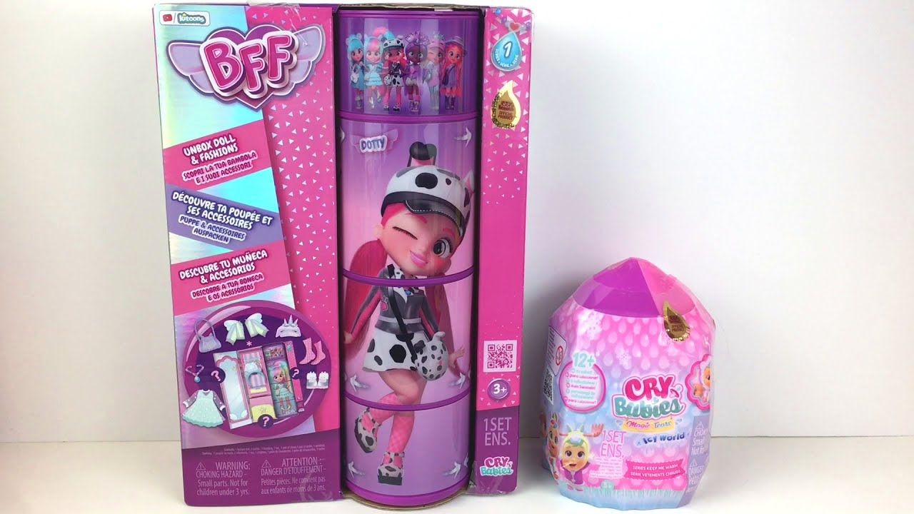 BFF Doll Review & Icy World Cry Babies Mystery Mini Doll ~Unboxing ...
