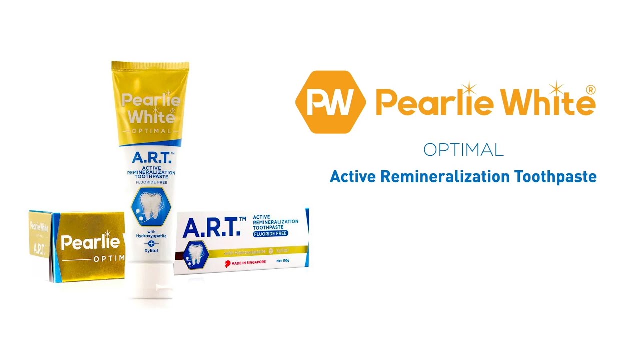 Pearlie White Optimal A.R.T. Active Remineralization Toothpaste - YouTube