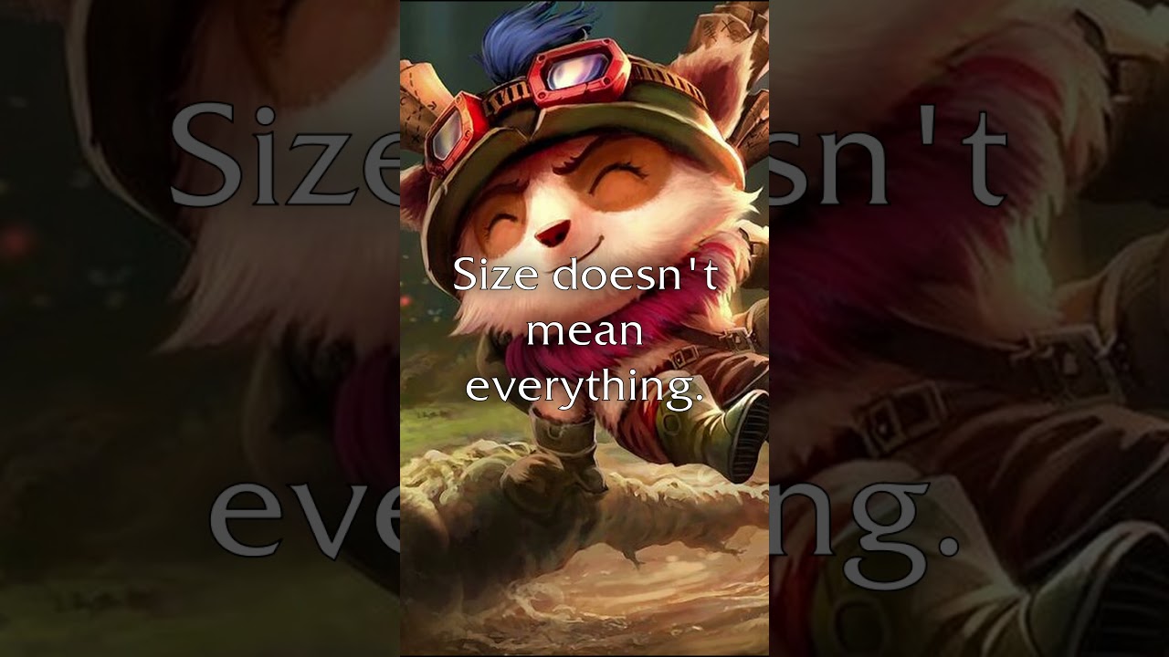 [EN] Teemo | "Size doesn't mean everything." - Joke voice line - YouTube