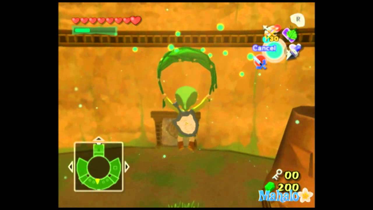 Legend of Zelda- Wind Waker Walkthrough - Wind Temple, Big Key - YouTube