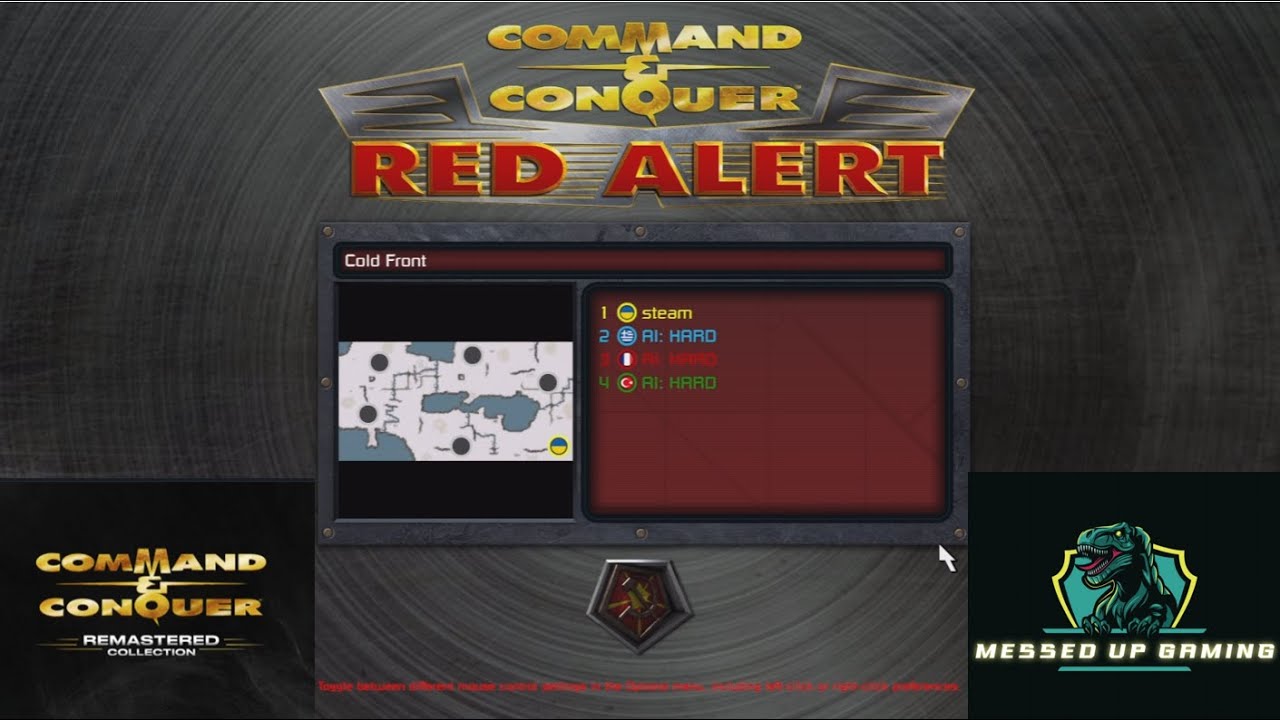 Command and Conquer Red Alert Remastered Skirmish Gameplay Soviet – MAP ...