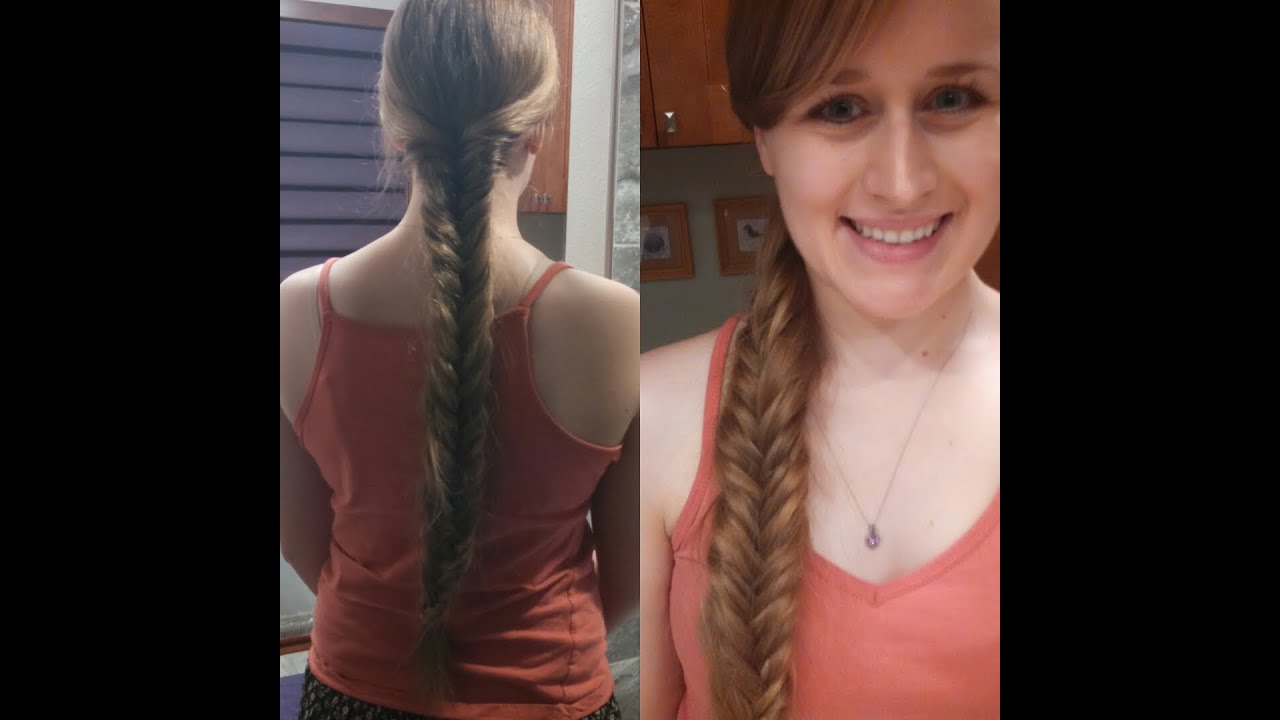 How to: Fishtail that looks good from front and back - YouTube