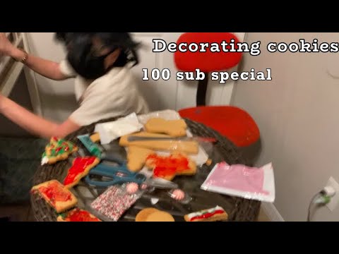 Decorating Christmas cookies!! || 100 sub special || Mcyt || Kayko ...