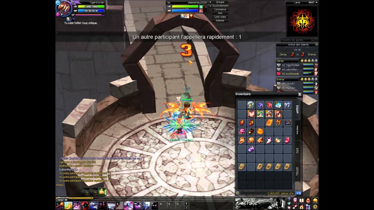 Nostale Arène des Talents 04/03 (archer) - YouTube