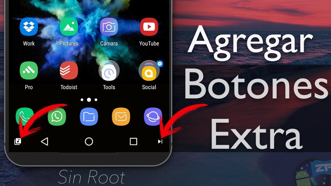 Como añadir 2 Botones mas a tu barra de navegación ANDROID - Sin root ...