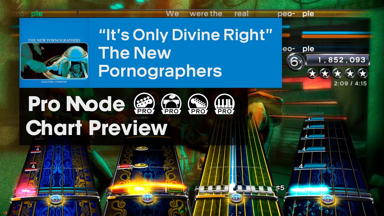 "It's Only Divine Right" - The New Pornographers | Pro Mode Chart ...