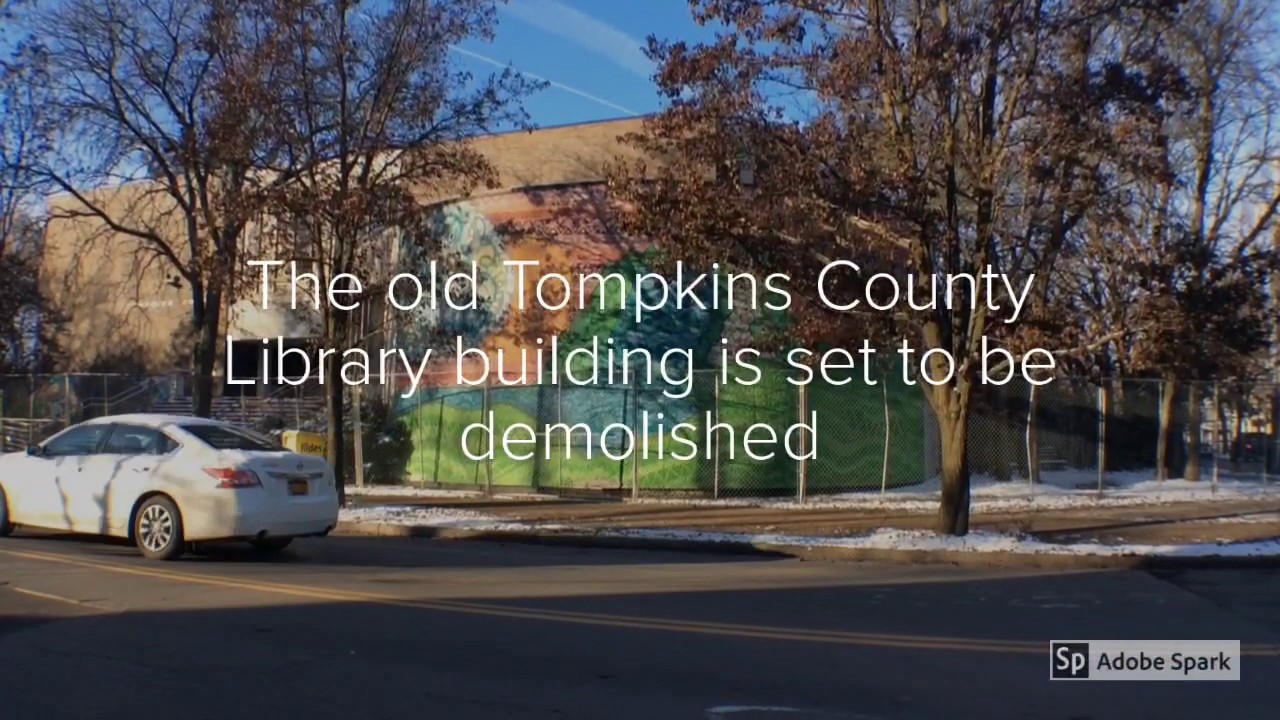 Old Tompkins County Library Demolition - YouTube