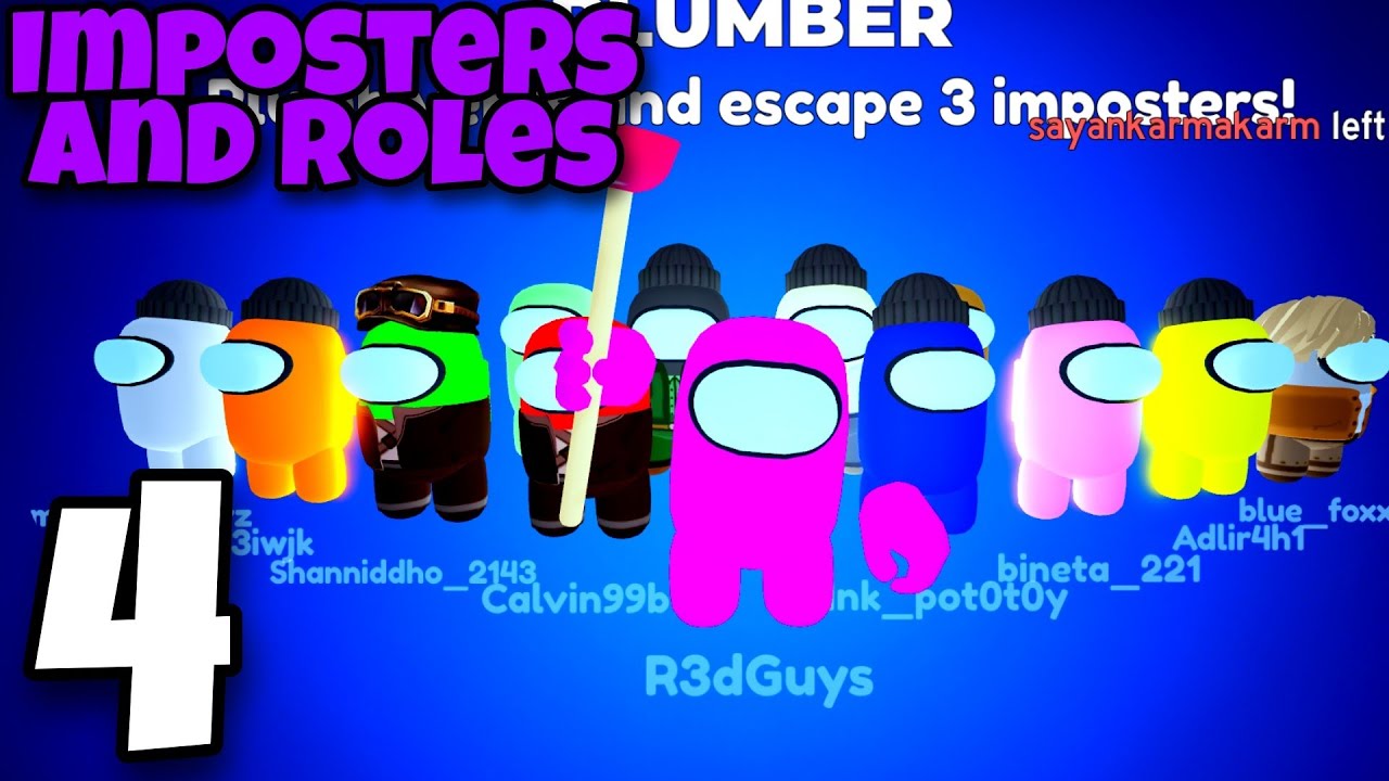 Imposters And Roles | Among Us - Gameplay Walkthrough (Part 4) - Roblox ...