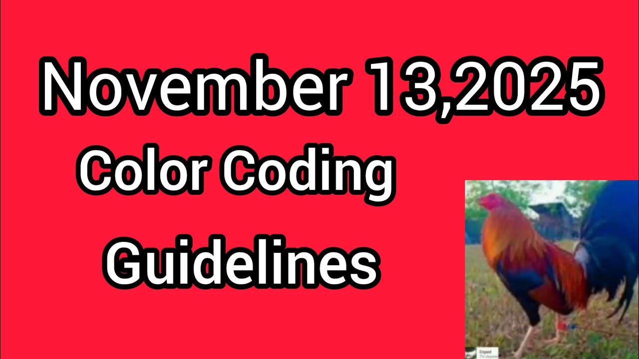 November 13,2025 Color Coding guidelines - YouTube