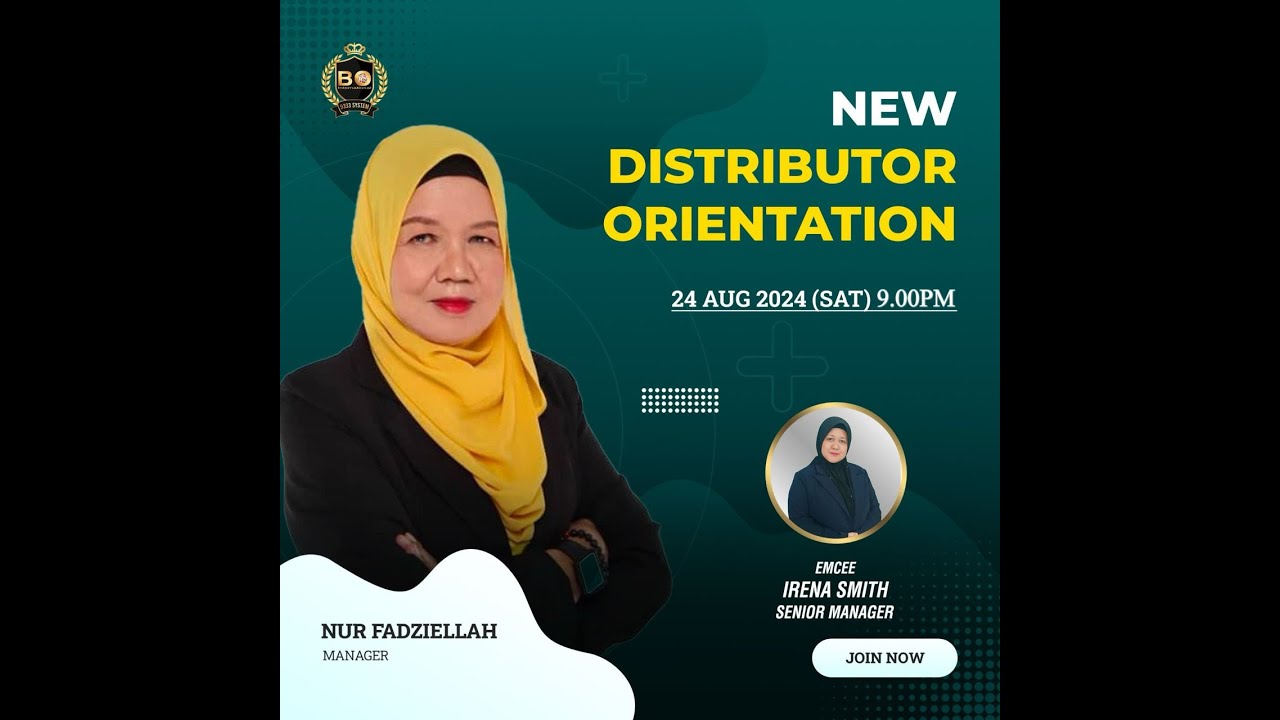 New Distributor Orientation - Manager Nur Fadziellah - YouTube