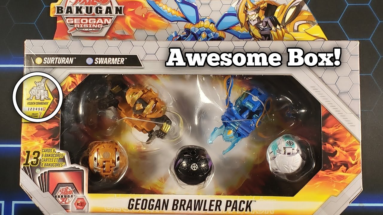 Bakugan Aurelus Surturan/Aquos Swarmer Brawler Pack Opening!! (Geogan ...