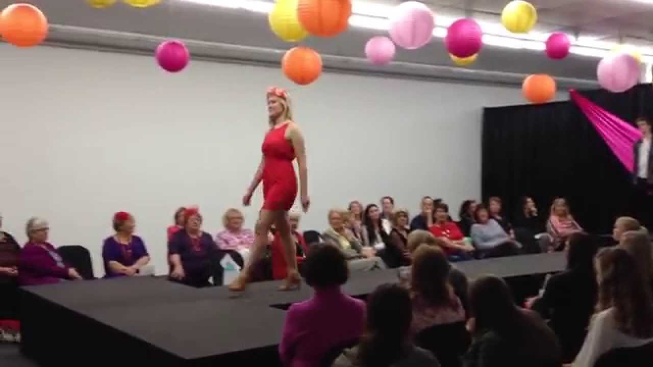 Modelling at the Spring Fashion Parade - YouTube