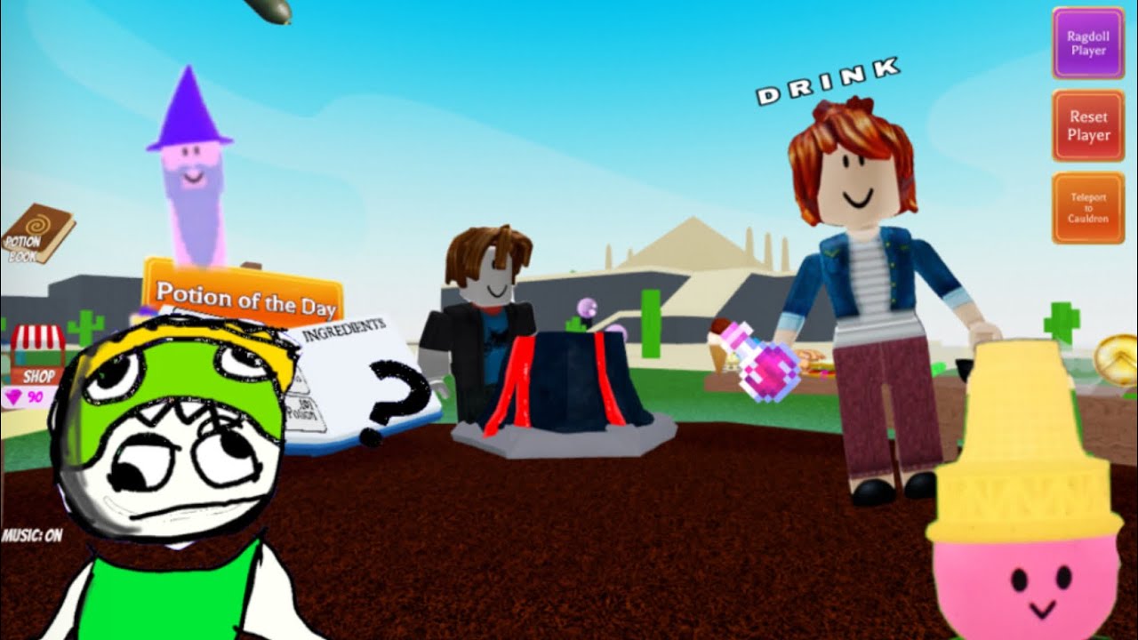 making weird potions in wacky wizards - YouTube