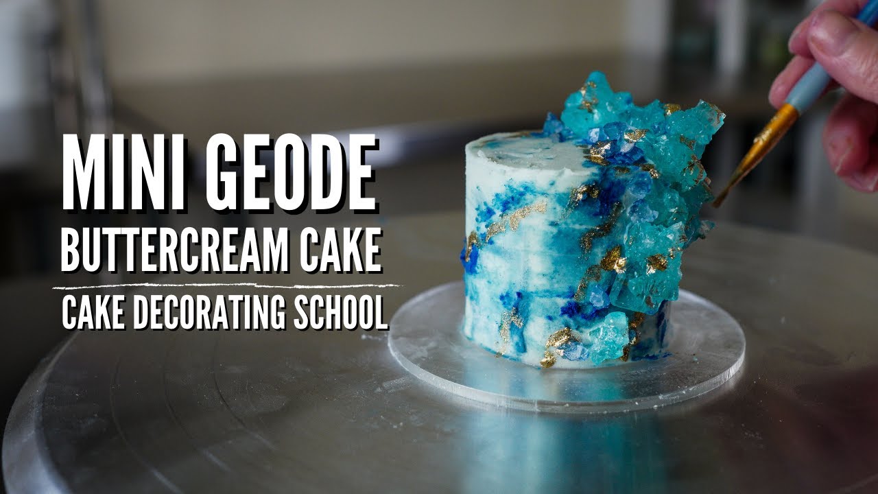 Mini Geode Cake [ Cake Decorating For Beginners ] - YouTube