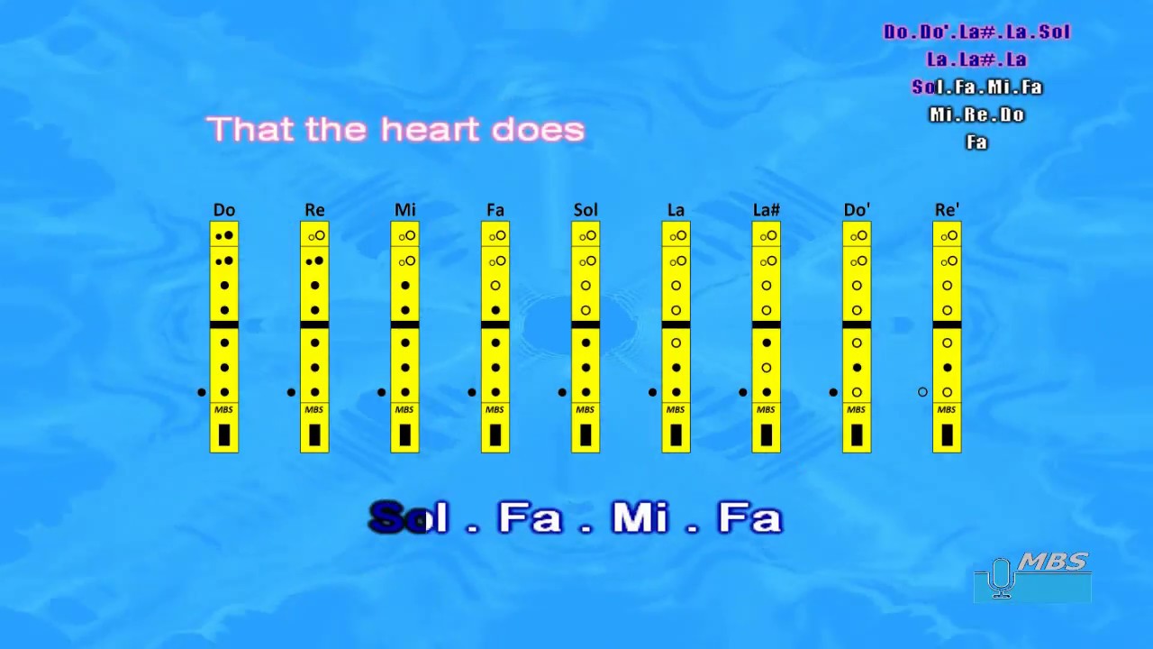 Titanic - My Heart Will Go On Flauta dulce con notas tipo karaoke - YouTube