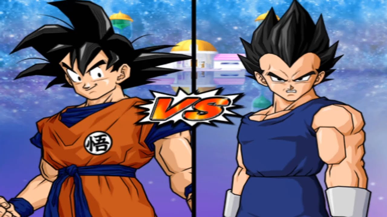 DBZ Budokai Tenkaichi 3 Goku (Mid) VS Vegeta (Second Form) - YouTube