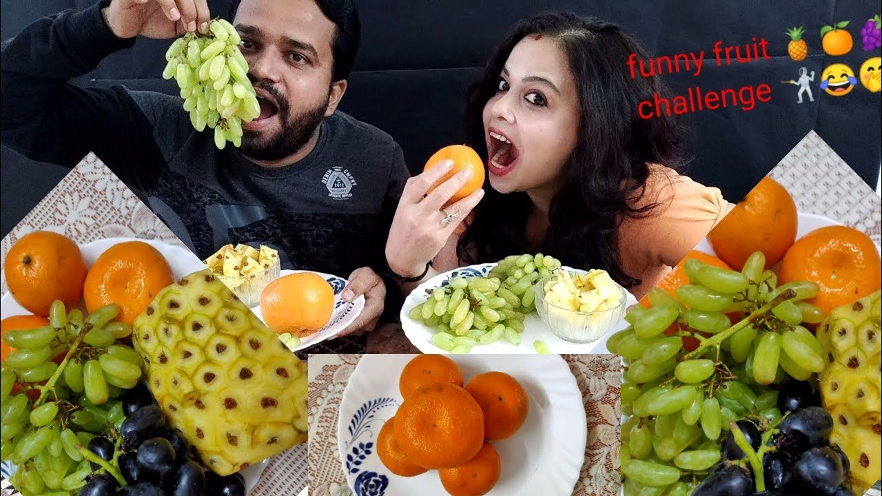 EPIC FUNNY FRUIT 🍊🍇🍍 CHALLENGE 😂😂 / EATING CHALLANGE / FUNNY FOOD FIGHT ...
